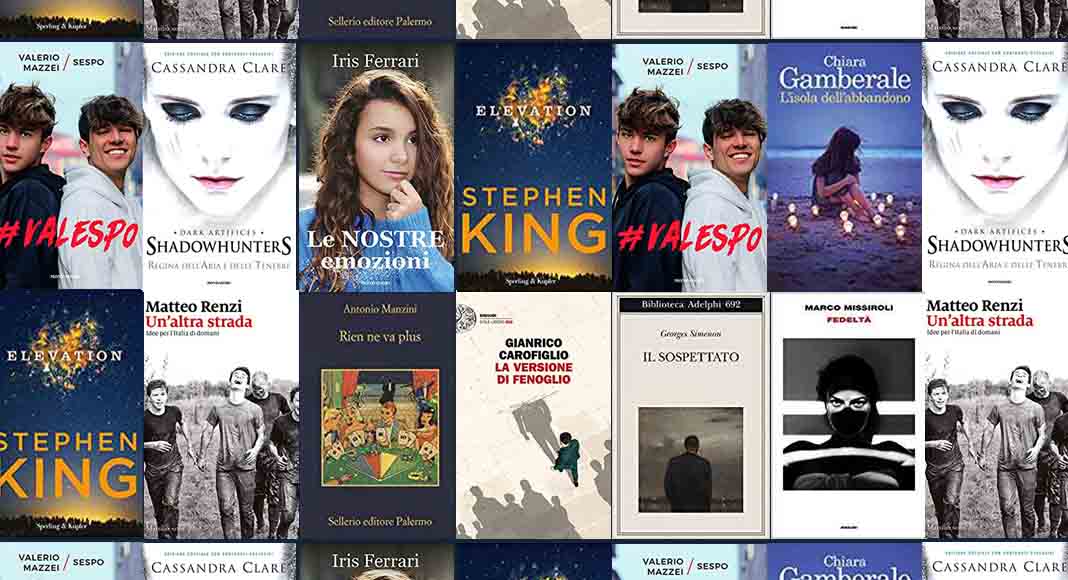 Classifica libri più venduti. Carofiglio si aggiudica il primo posto