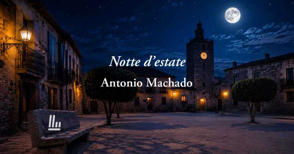 “Notte d’estate” (1912) di Antonio Machado: sublime poesia sulla ...