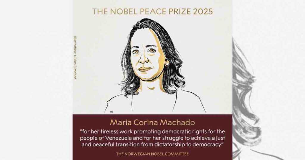 Premio Nobel per la Pace 2025, lo vince María Corina Machado